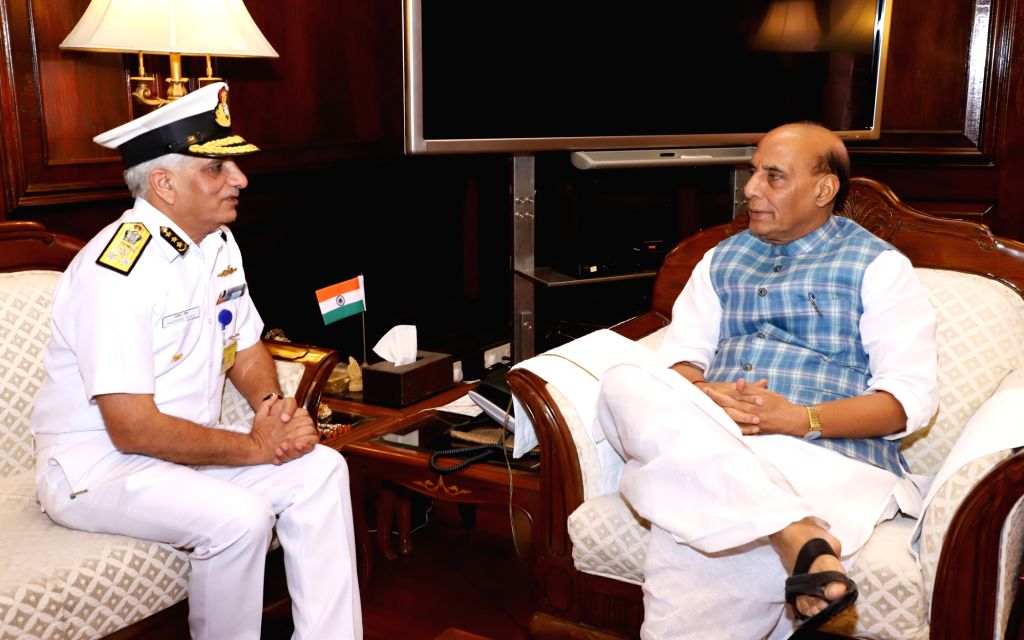 Indian Coast Guard DG meets Rajnath