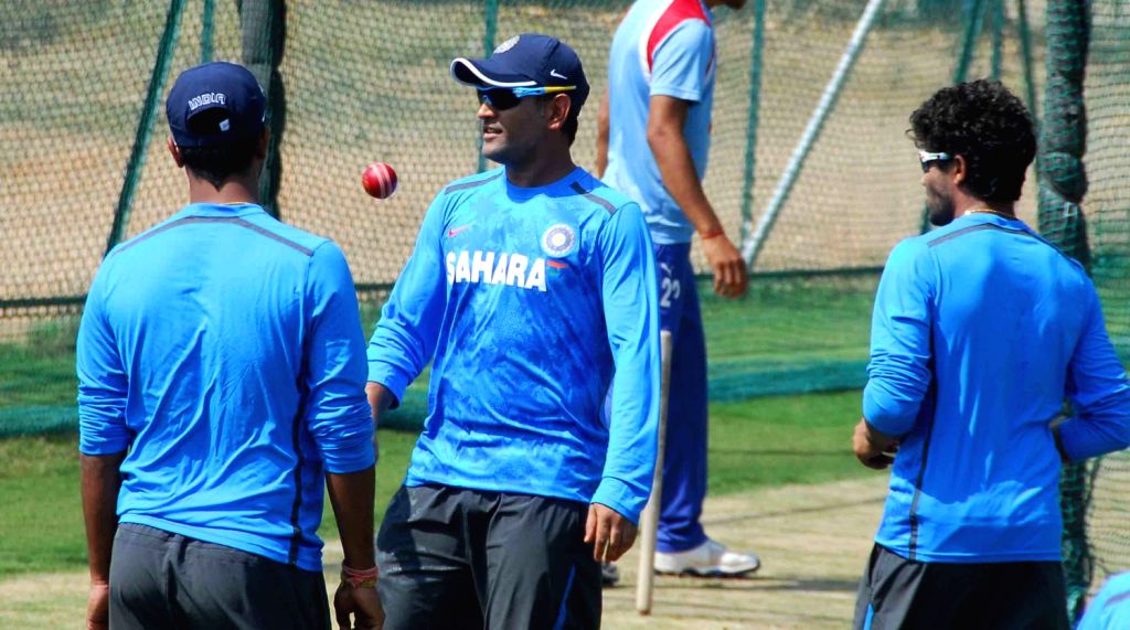 Practicing of Indian cricket players