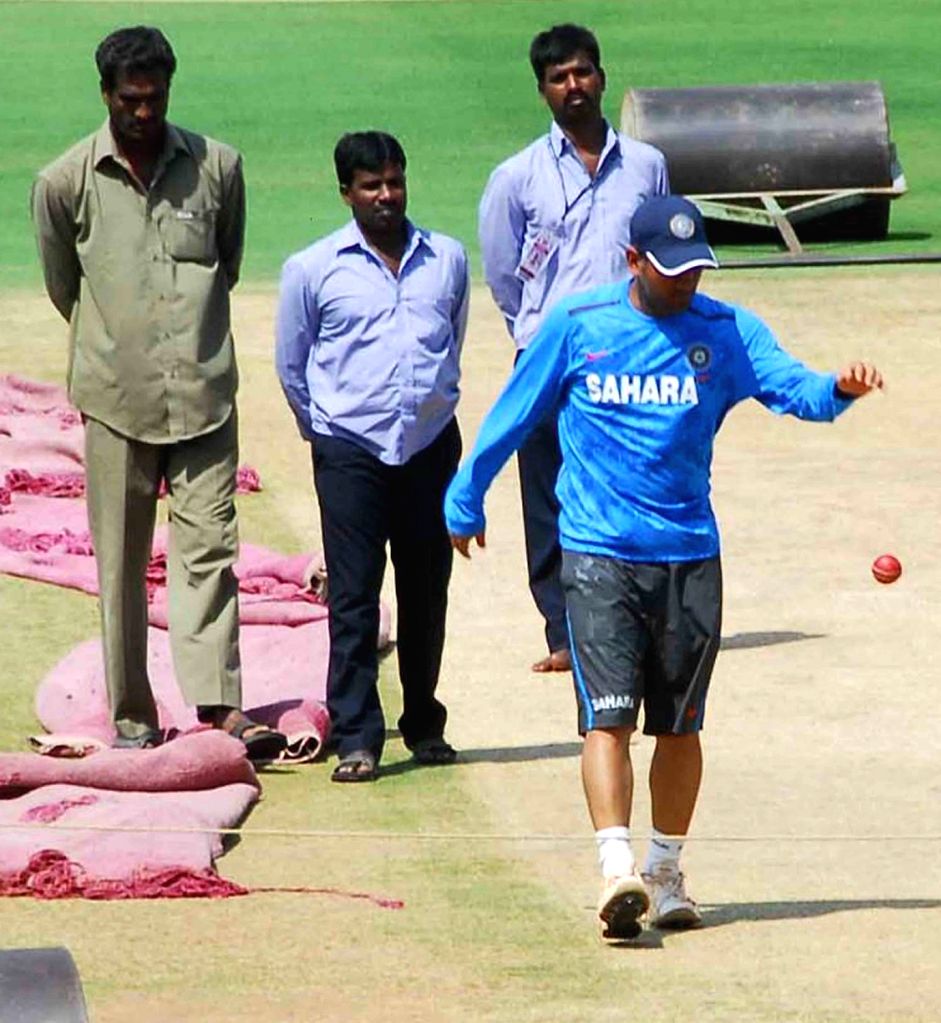 Practicing of Indian cricket players