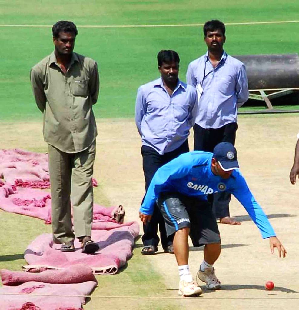 Practicing of Indian cricket players