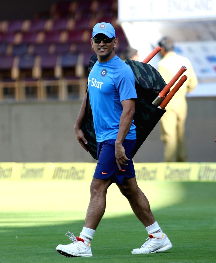 Practice session - MS Dhoni