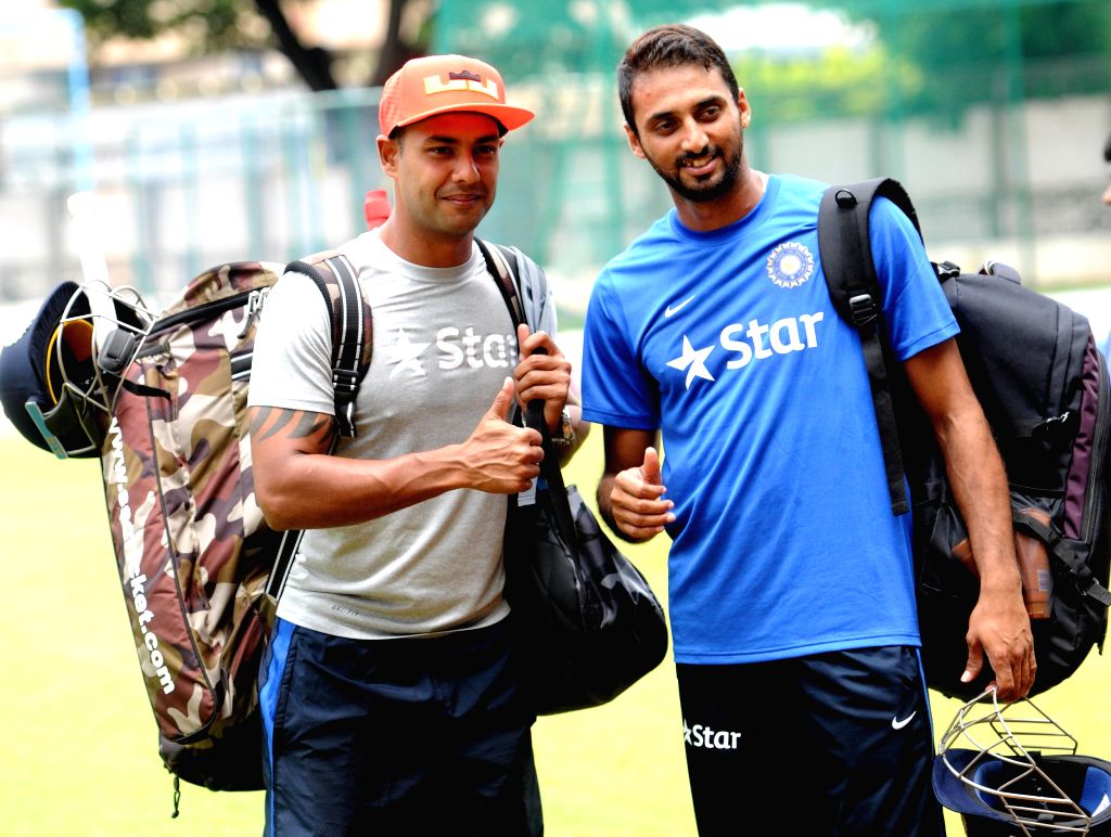 Indian cricketers at the preparatory camp