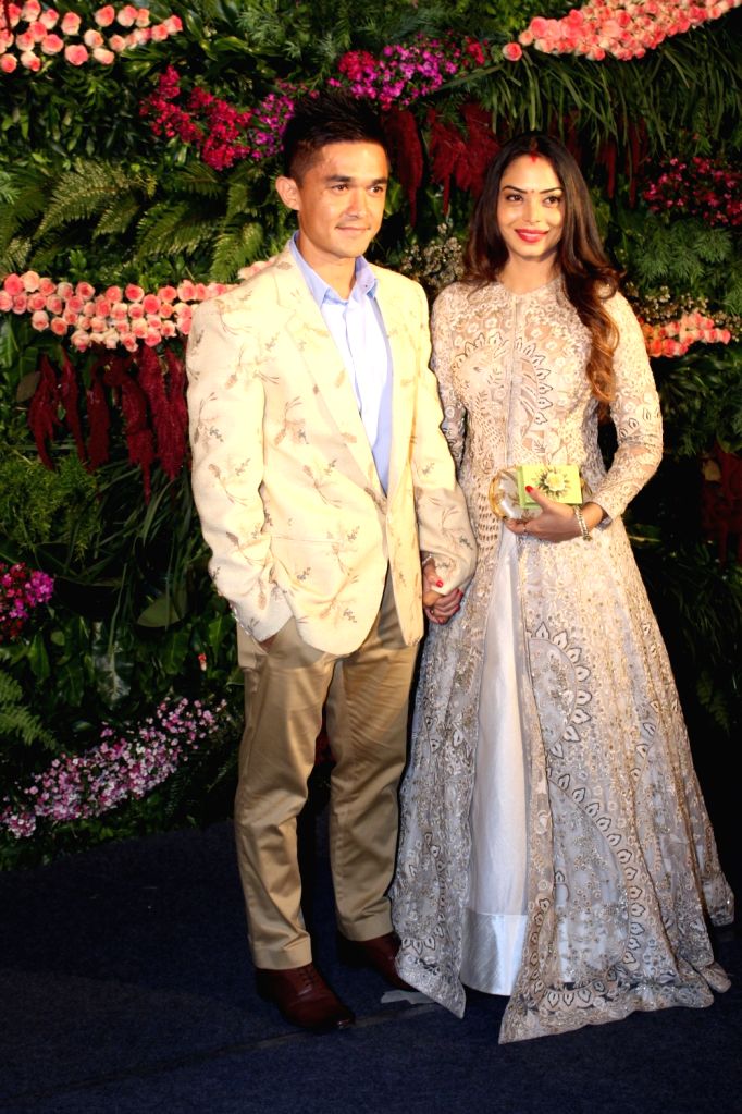 Virat Kohli - Anushka Sharma's wedding reception - Sunil Chhetri and ...