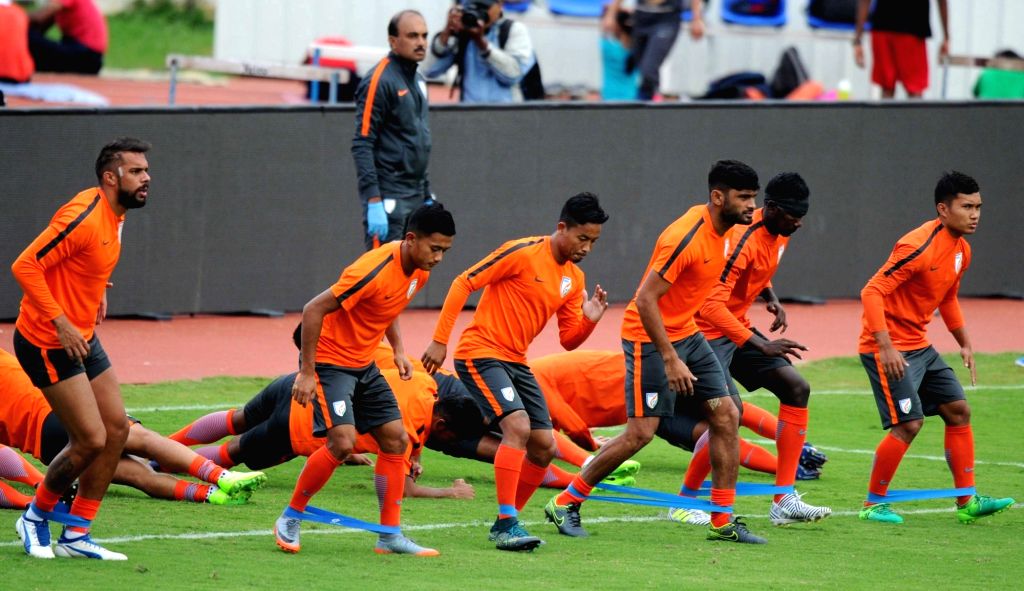 Indian Football practice session