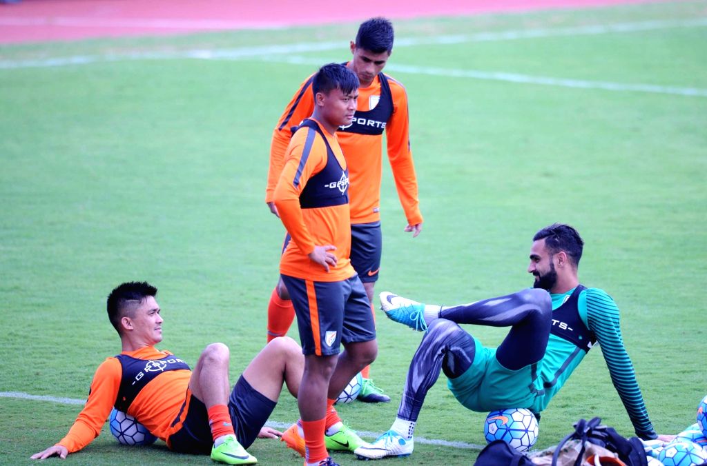 Indian Football practice session