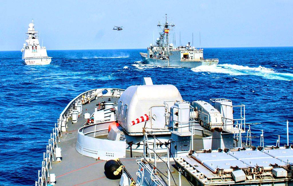 Indian Navy, EU Naval Forces, Italian and Spanish Navies Conduct Joint ...