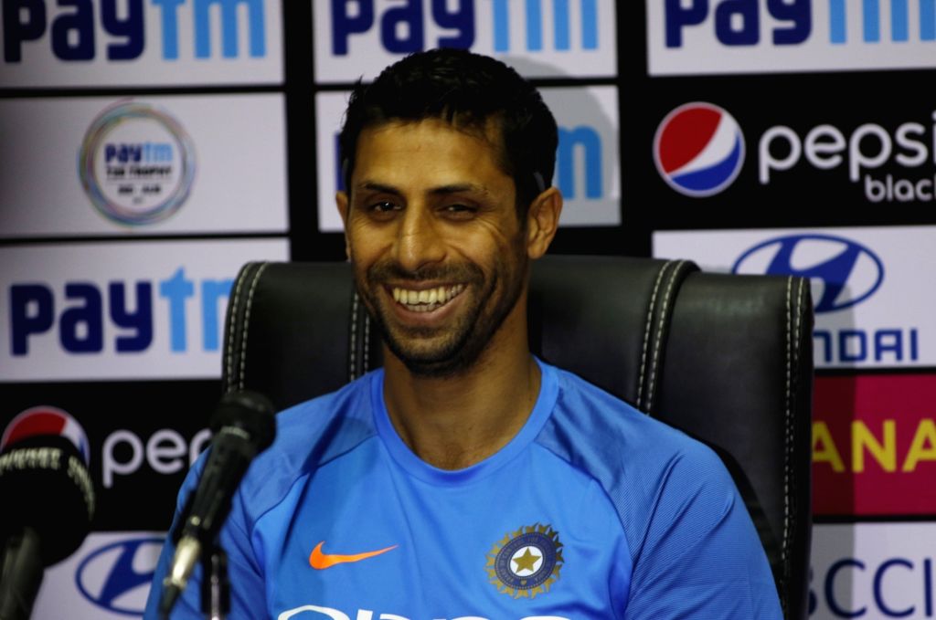 Ashish Nehra speaks to the media