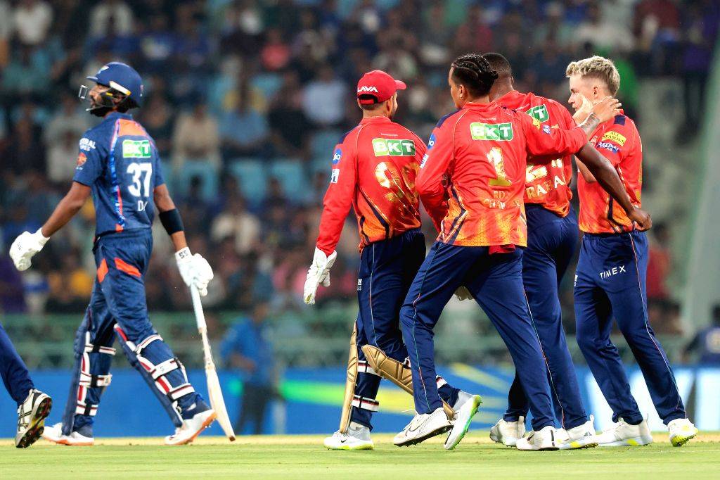 Indian Premier League (IPL) cricket match between Lucknow Super Giants ...
