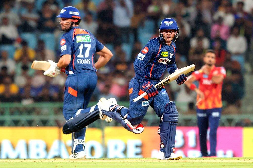 Indian Premier League (IPL) cricket match between Lucknow Super Giants ...