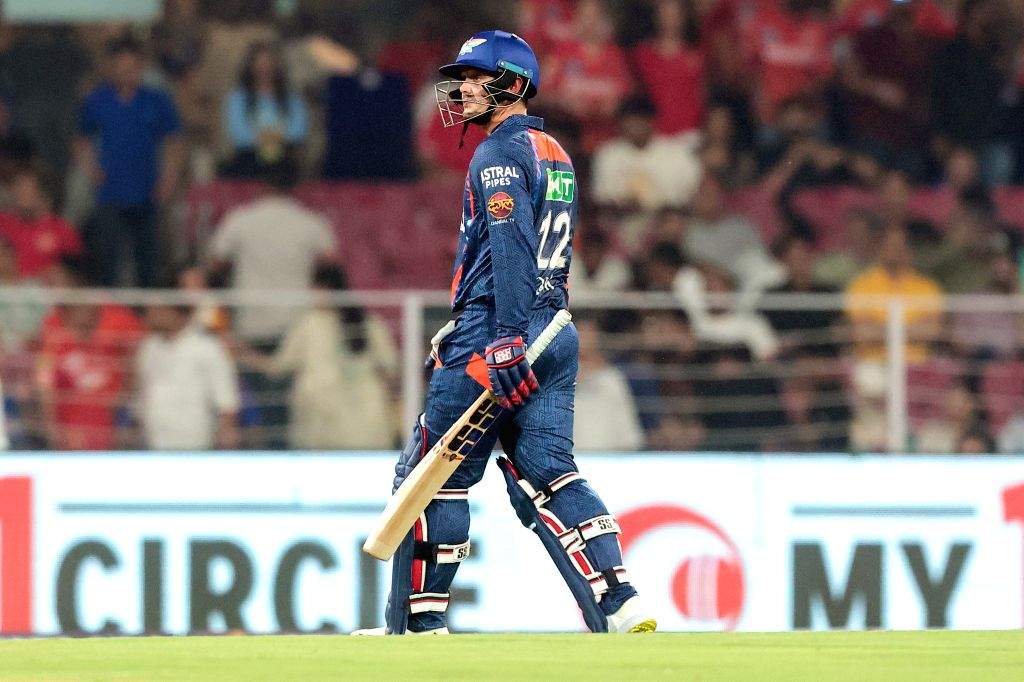 Indian Premier League (IPL) cricket match between Lucknow Super Giants ...