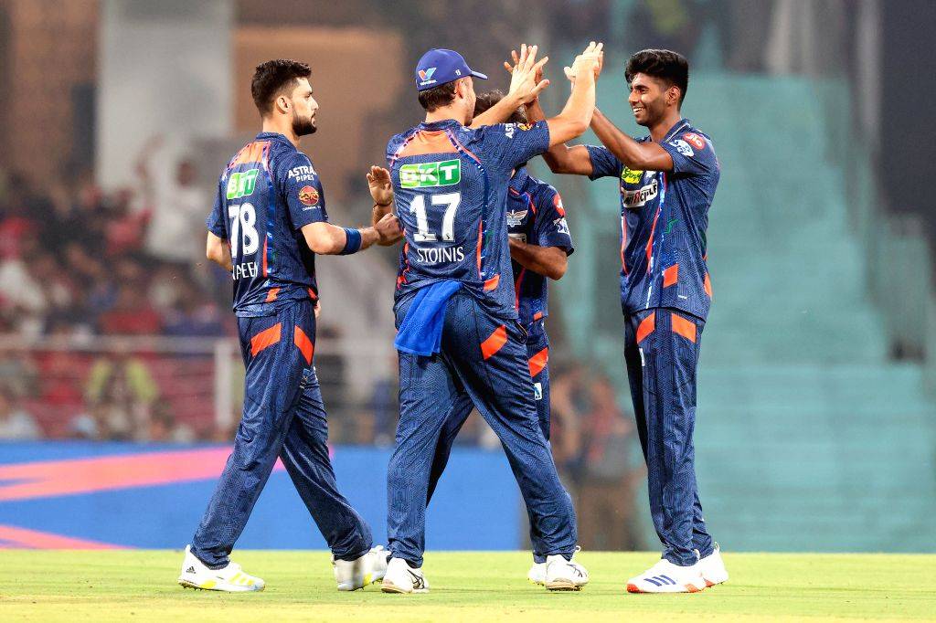 Indian Premier League (IPL) cricket match between Lucknow Super Giants ...