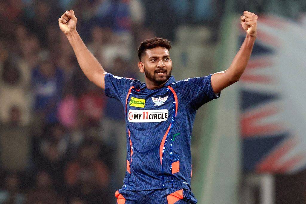Indian Premier League (IPL) cricket match between Lucknow Super Giants ...
