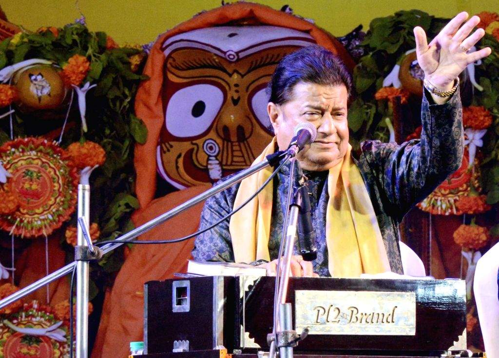 Indian singer and musician Anup Jalota at programme