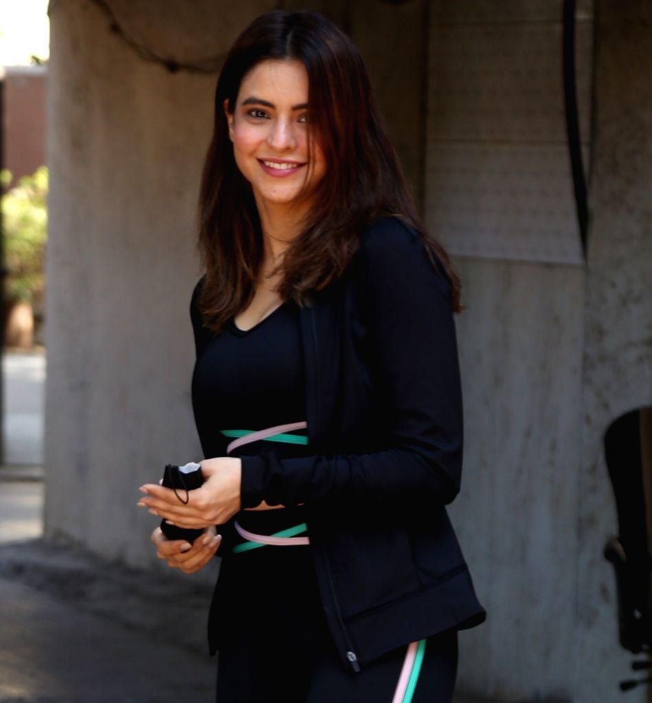 : Mumbai:Indian television actress Aamna Sharif Spotted Post Workout At ...