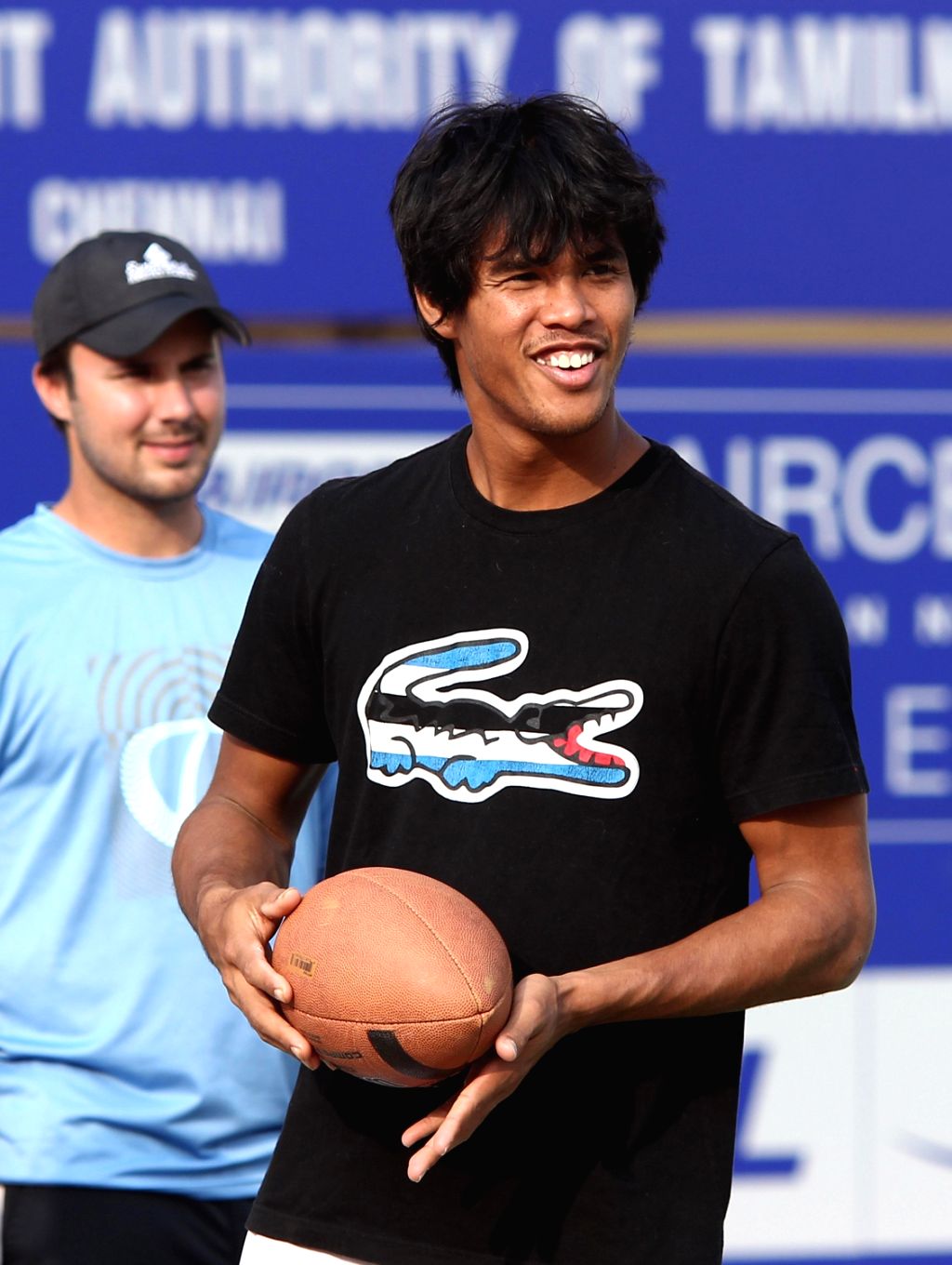 Somdev Devvarman during a practice session ahead of ATP Chennai Open 2014