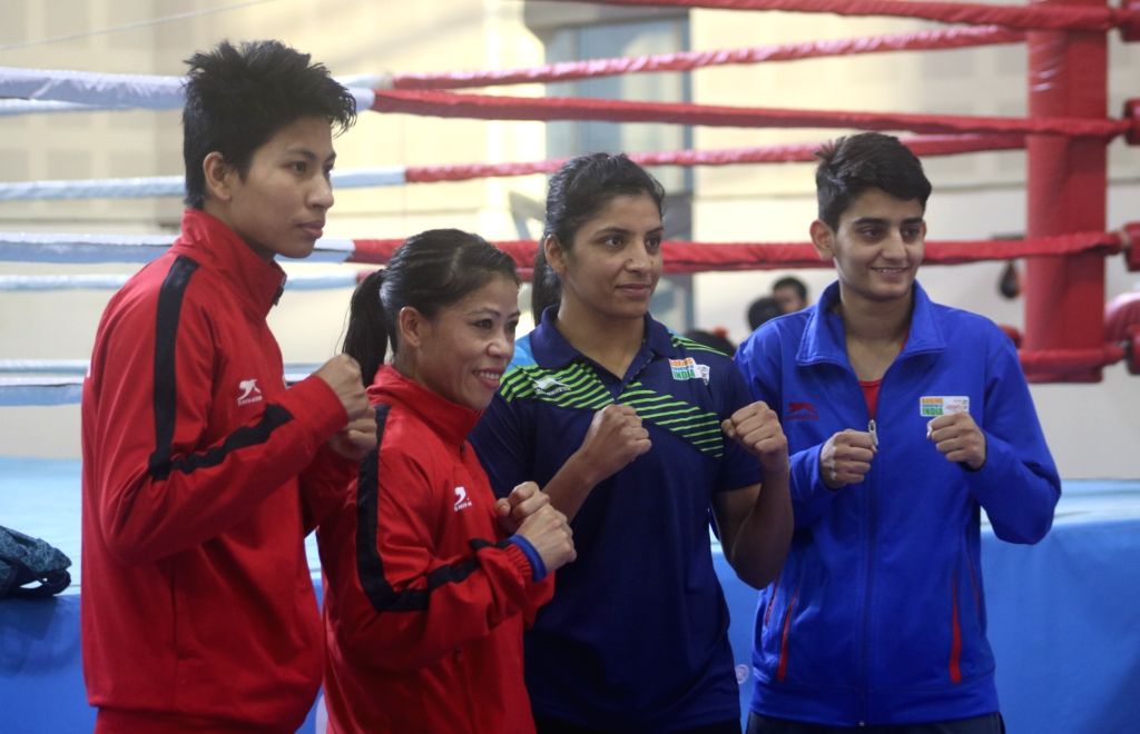 AIBA Women's World Boxing Championships - Women boxers during practice ...