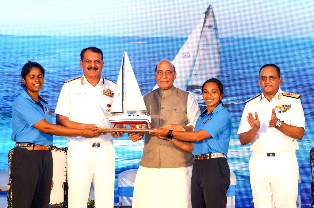INSV Tarini flagging-off ceremony in Vasco Da Gama