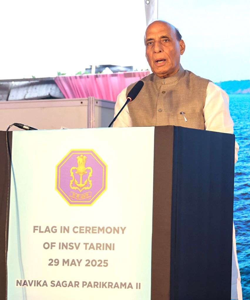 INSV Tarini flagging-off ceremony in Vasco Da Gama