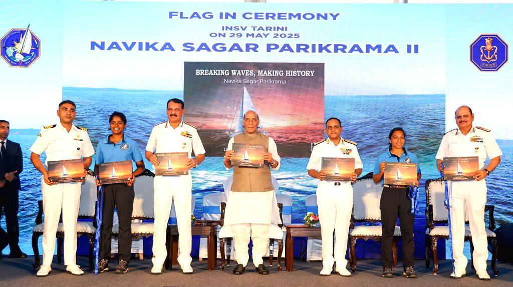 INSV Tarini flagging-off ceremony in Vasco Da Gama