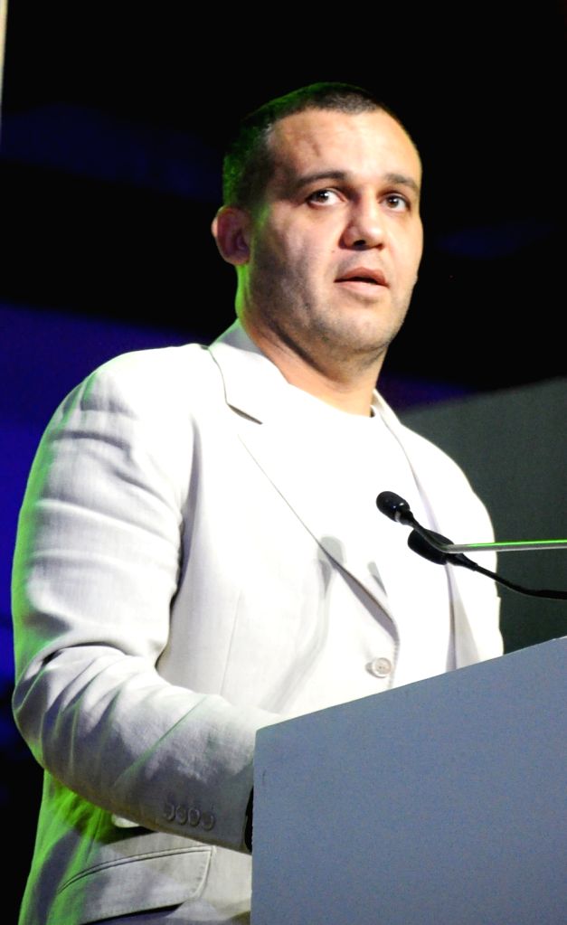International Boxing Association (IBA) President Umar Kremlev addresses