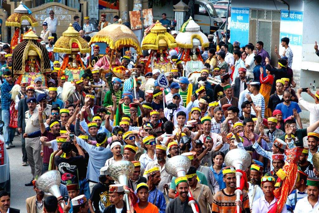 International Dussehra festival procession