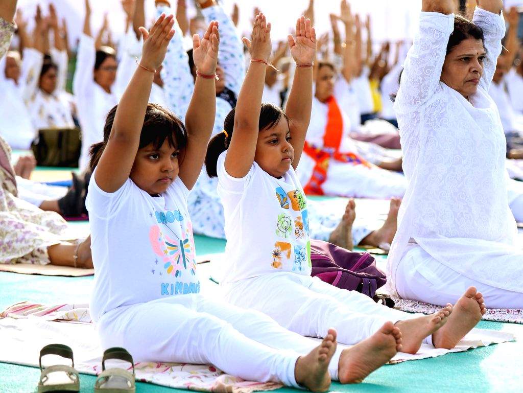 International Yoga Day Celebrations at Yashwant Stadium