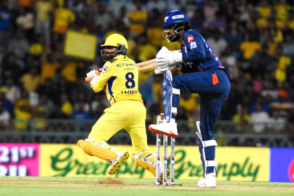 IPL match between Lucknow Super Giants and Chennai Super Kings at Ekana ...