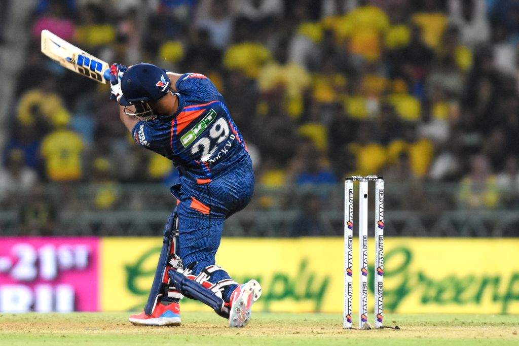 IPL match between Lucknow Super Giants and Chennai Super Kings at Ekana ...