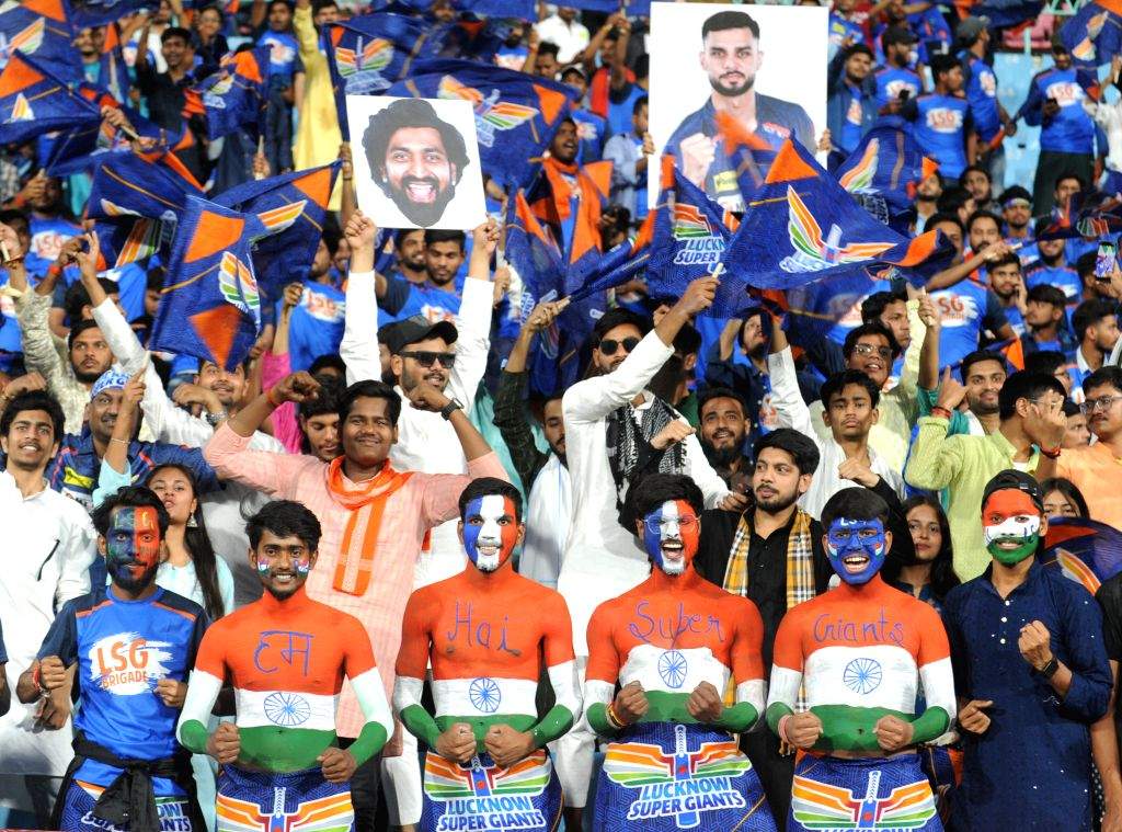 IPL match between Lucknow Super Giants and Delhi Capitals at Ekana ...
