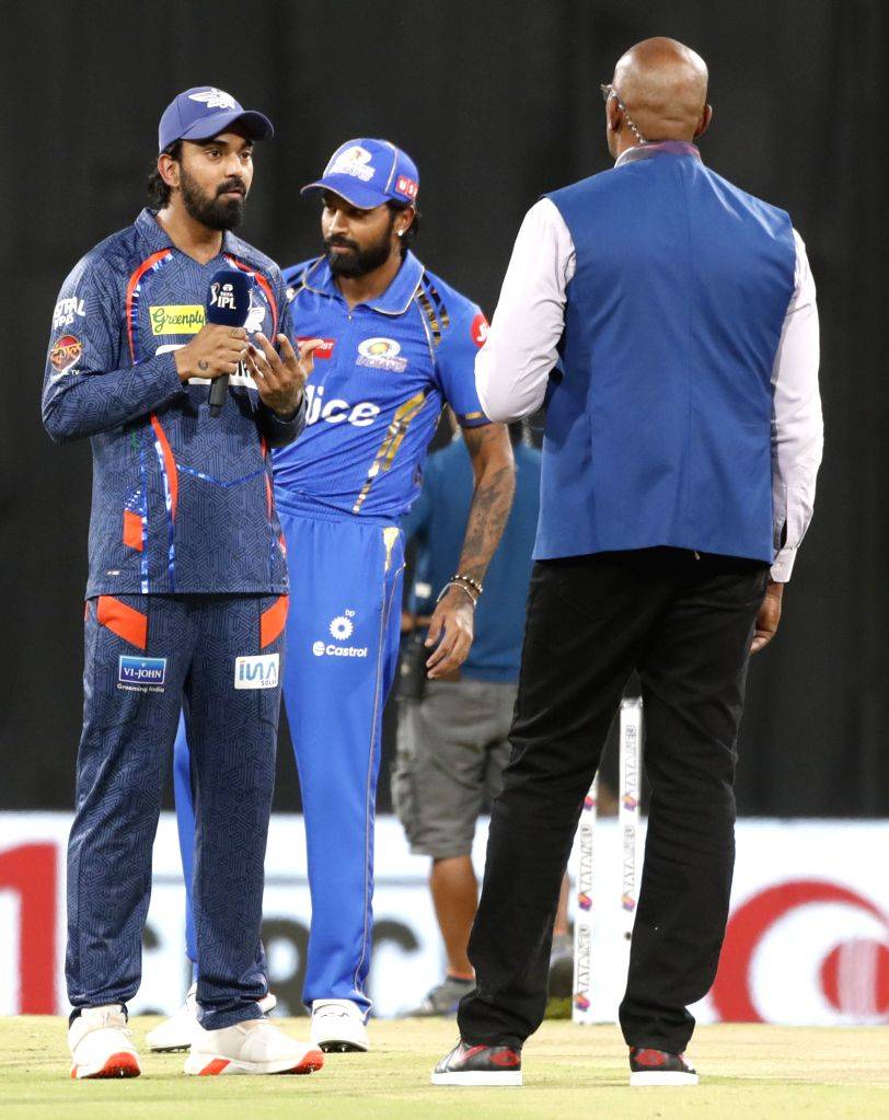 IPL match between Lucknow Super Giants and Mumbai Indians at Ekana ...