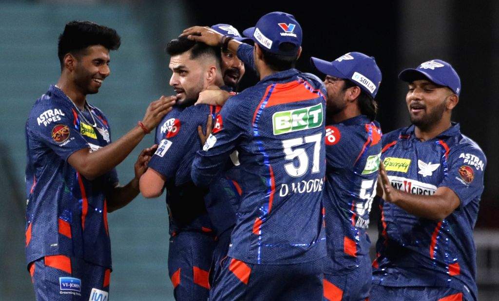 IPL match between Lucknow Super Giants and Mumbai Indians at Ekana ...
