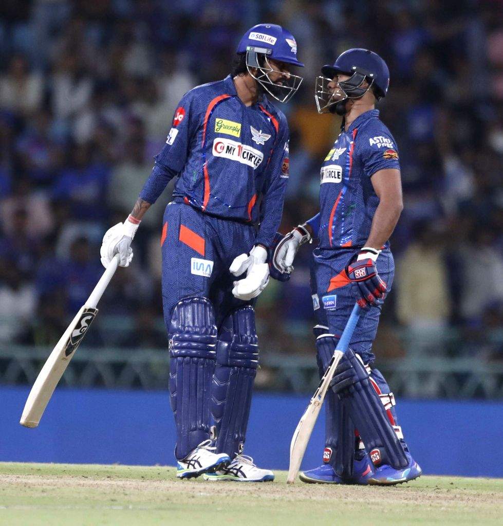 IPL match between Lucknow Super Giants and Mumbai Indians at Ekana ...
