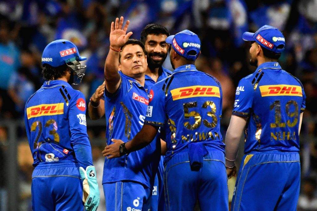 IPL match between Mumbai Indians and Kolkata Knight Riders at Wankhede ...