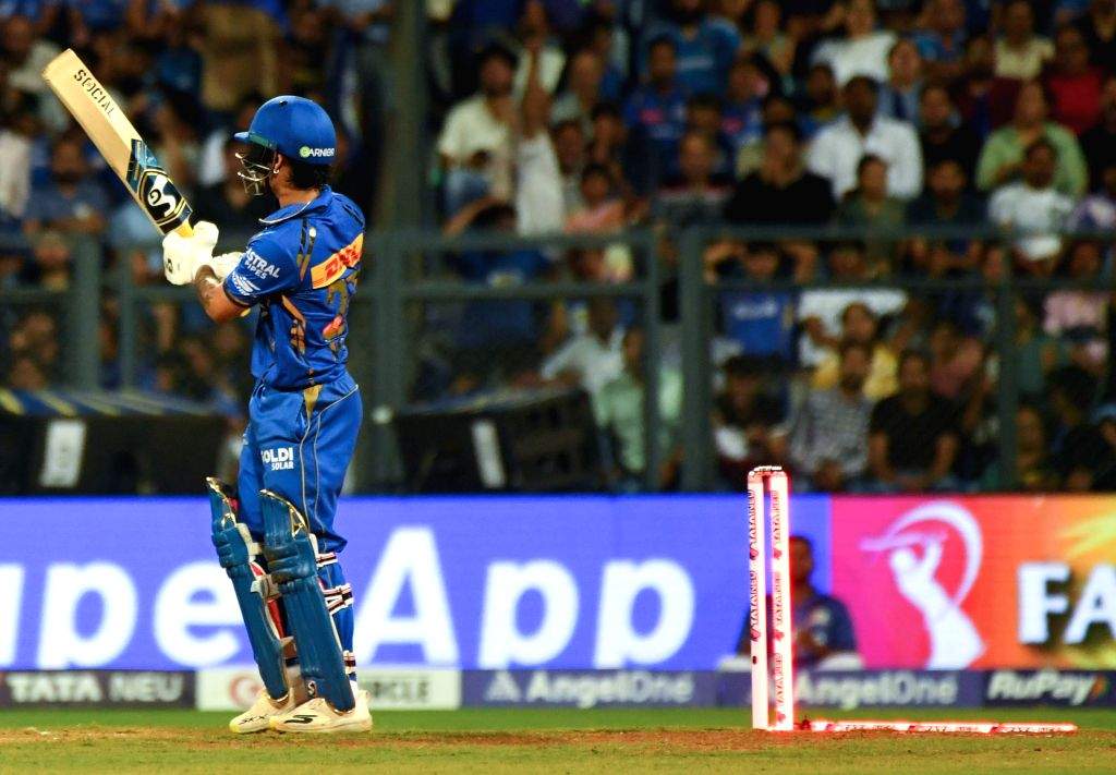 IPL match between Mumbai Indians and Kolkata Knight Riders at Wankhede ...
