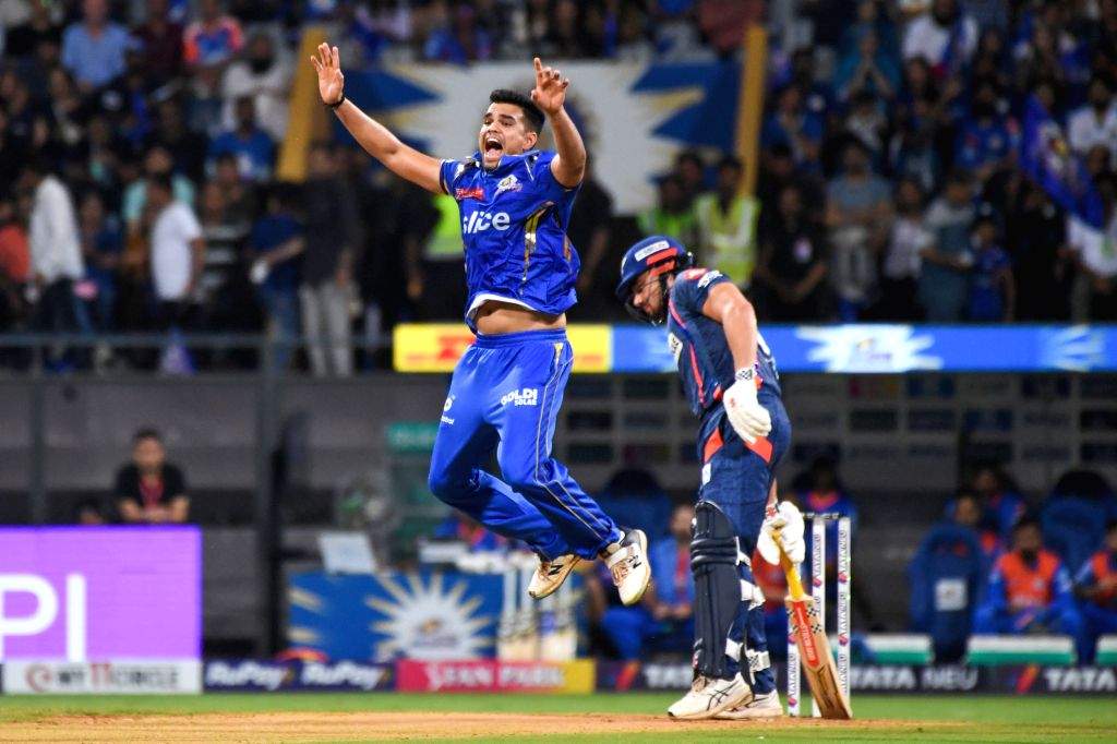 IPL match between Mumbai Indians and Lucknow Super Giants at Wankhede ...