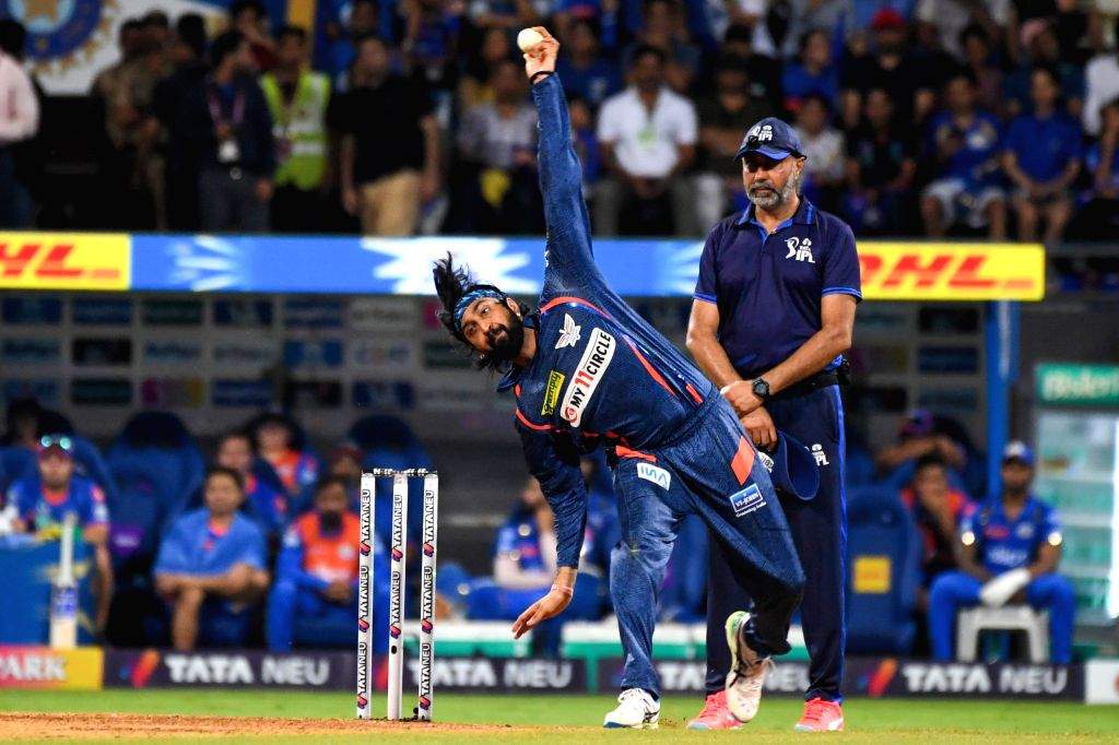 IPL match between Mumbai Indians and Lucknow Super Giants at Wankhede ...