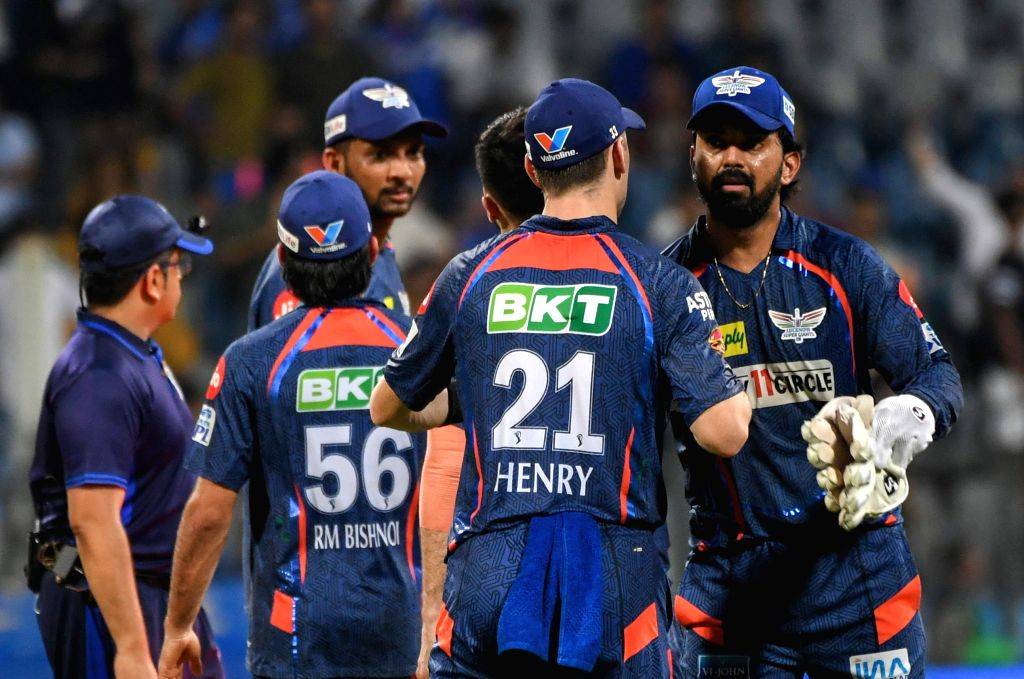 IPL match between Mumbai Indians and Lucknow Super Giants at Wankhede ...