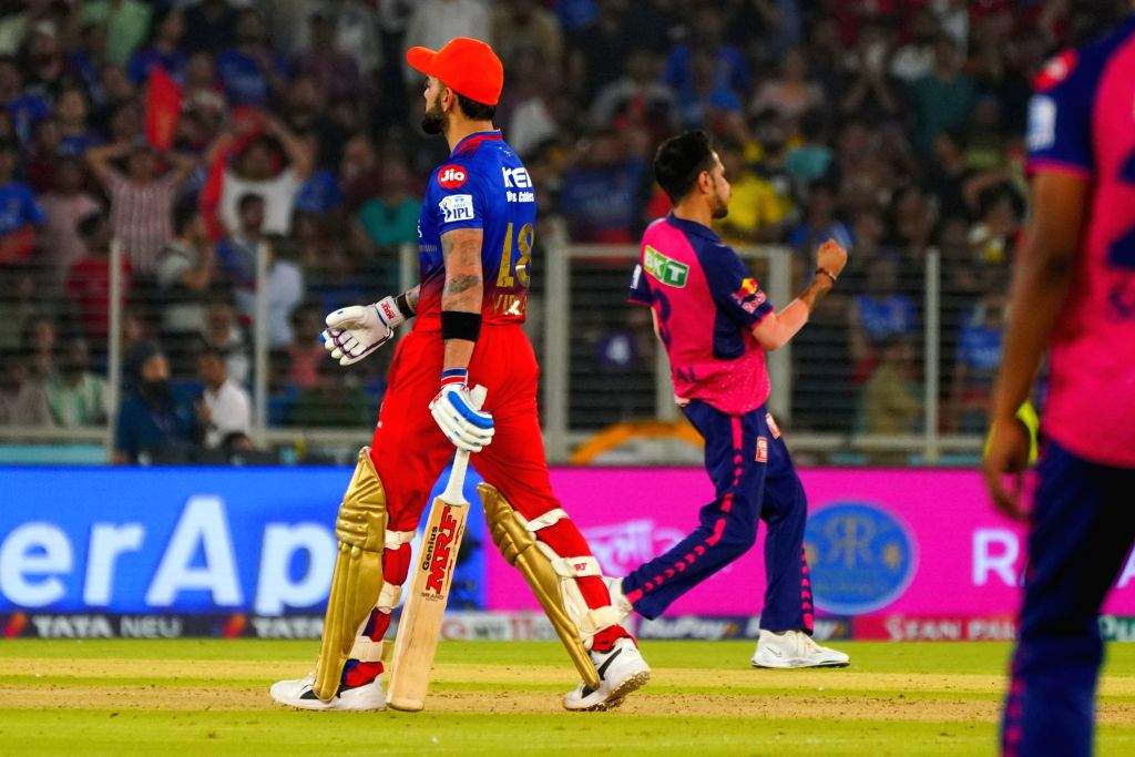 IPL match between Rajasthan Royals and Royal Challengers Bengaluru