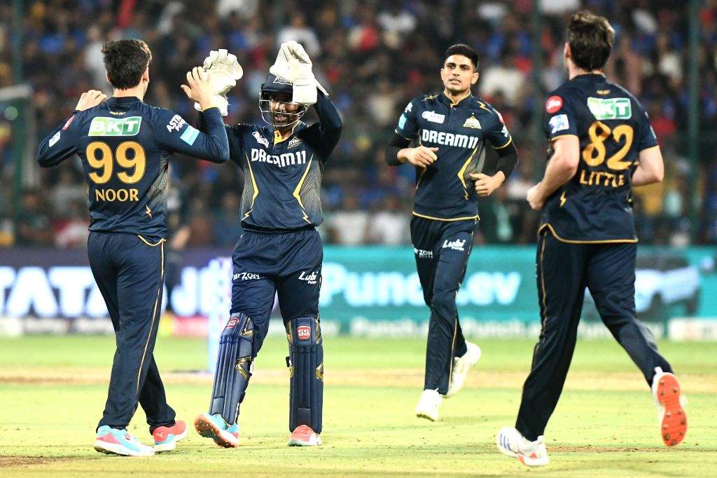 IPL match between Royal Challengers Bengaluru and Gujarat Titans