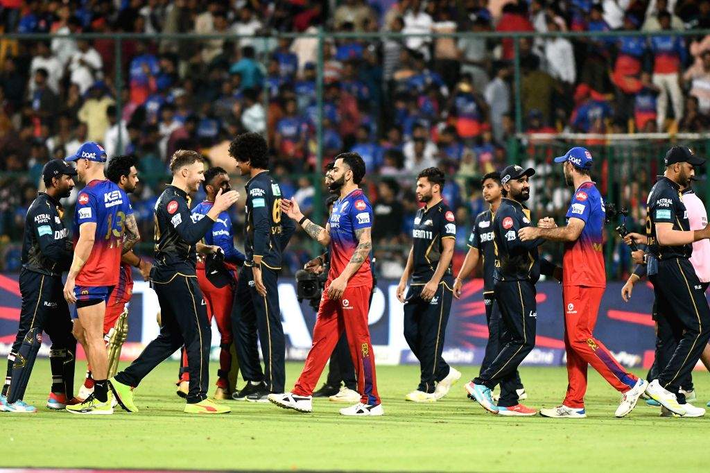 IPL match between Royal Challengers Bengaluru and Gujarat Titans