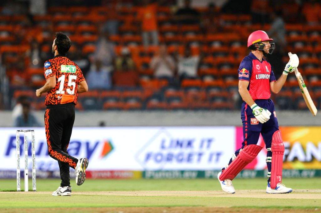 IPL match between Sunrisers Hyderabad and Rajasthan Royals at Rajiv ...