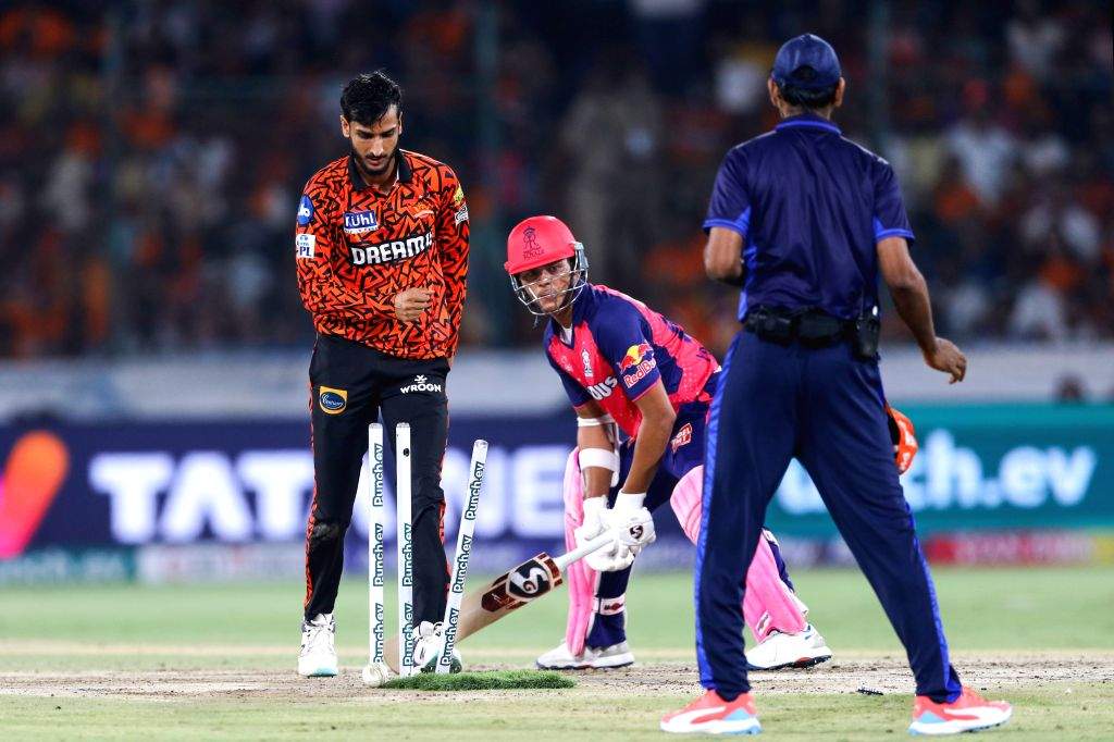 IPL match between Sunrisers Hyderabad and Rajasthan Royals at Rajiv ...