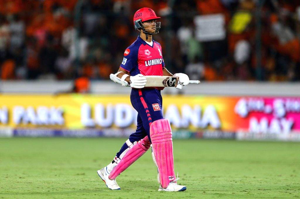 IPL match between Sunrisers Hyderabad and Rajasthan Royals at Rajiv ...