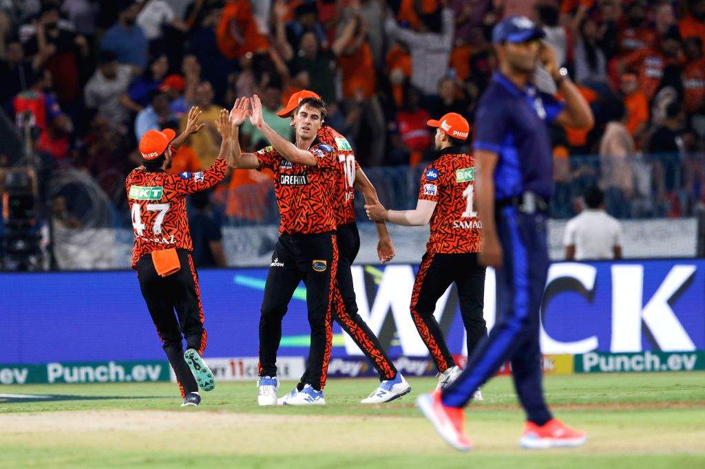 IPL match between Sunrisers Hyderabad and Rajasthan Royals at Rajiv ...