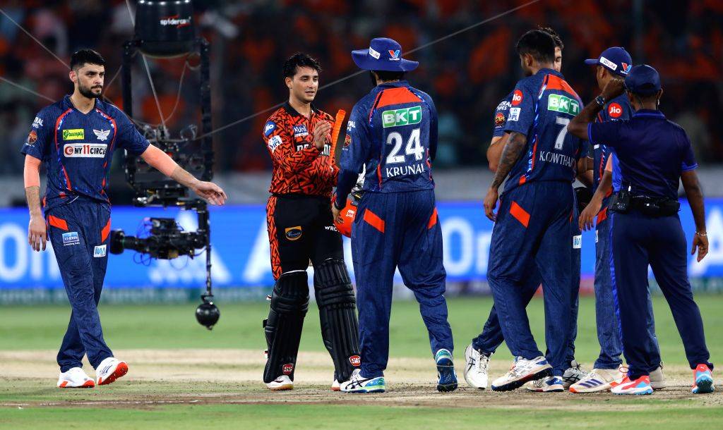IPL match between Sunrisers Hyderabad and Lucknow Super Giants