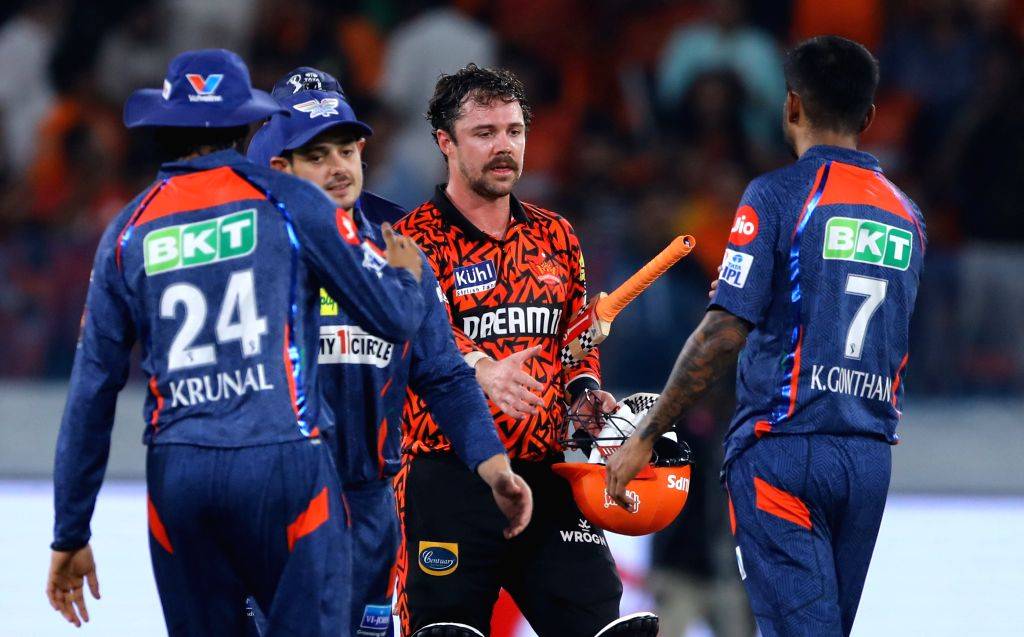 IPL match between Sunrisers Hyderabad and Lucknow Super Giants