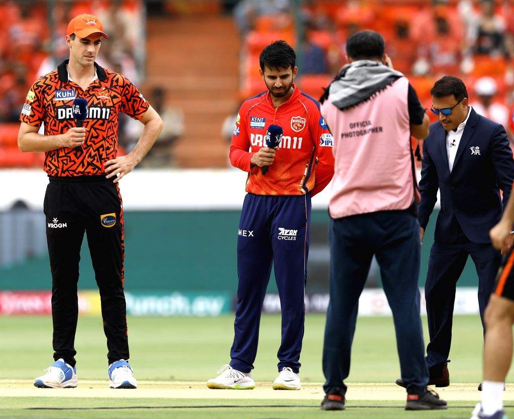 IPL match between Sunrisers Hyderabad and Punjab Kings at Rajiv Gandhi ...