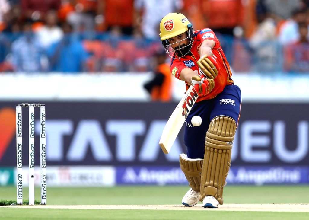IPL match between Sunrisers Hyderabad and Punjab Kings at Rajiv Gandhi ...