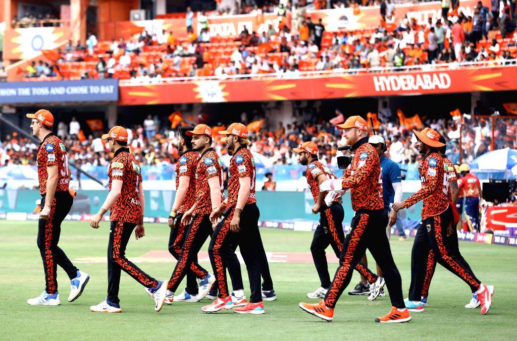 IPL match between Sunrisers Hyderabad and Punjab Kings at Rajiv Gandhi ...