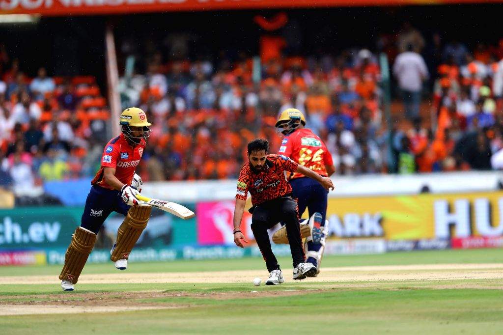 IPL match between Sunrisers Hyderabad and Punjab Kings at Rajiv Gandhi ...